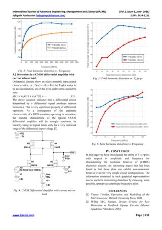 distortion analysis of cmos based analog circuits | PDF