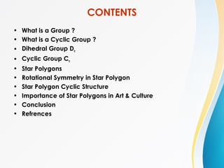 Star Polygons - Application of Cyclic Group | PPT