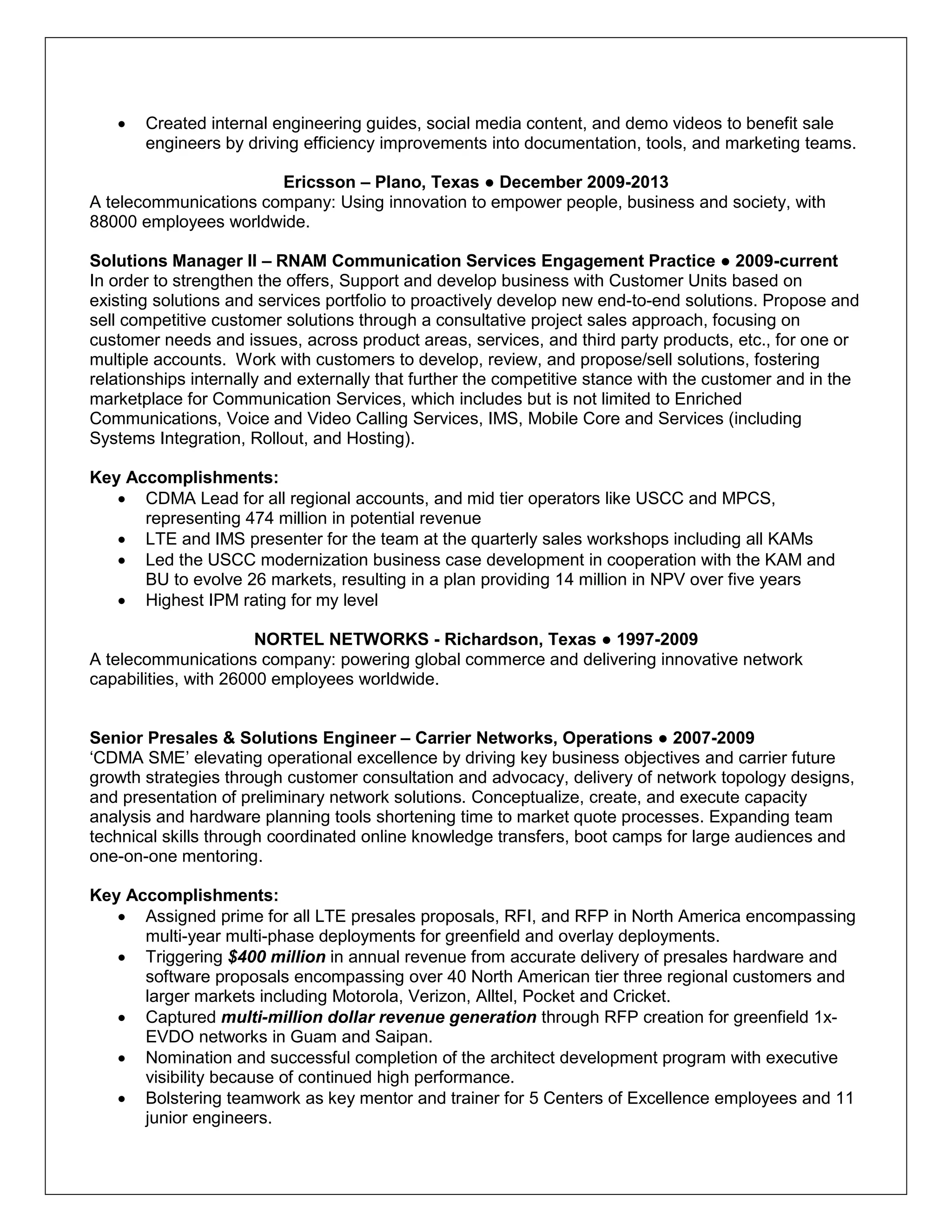 Bryan Lyde Resume-Sales Engineer | PDF