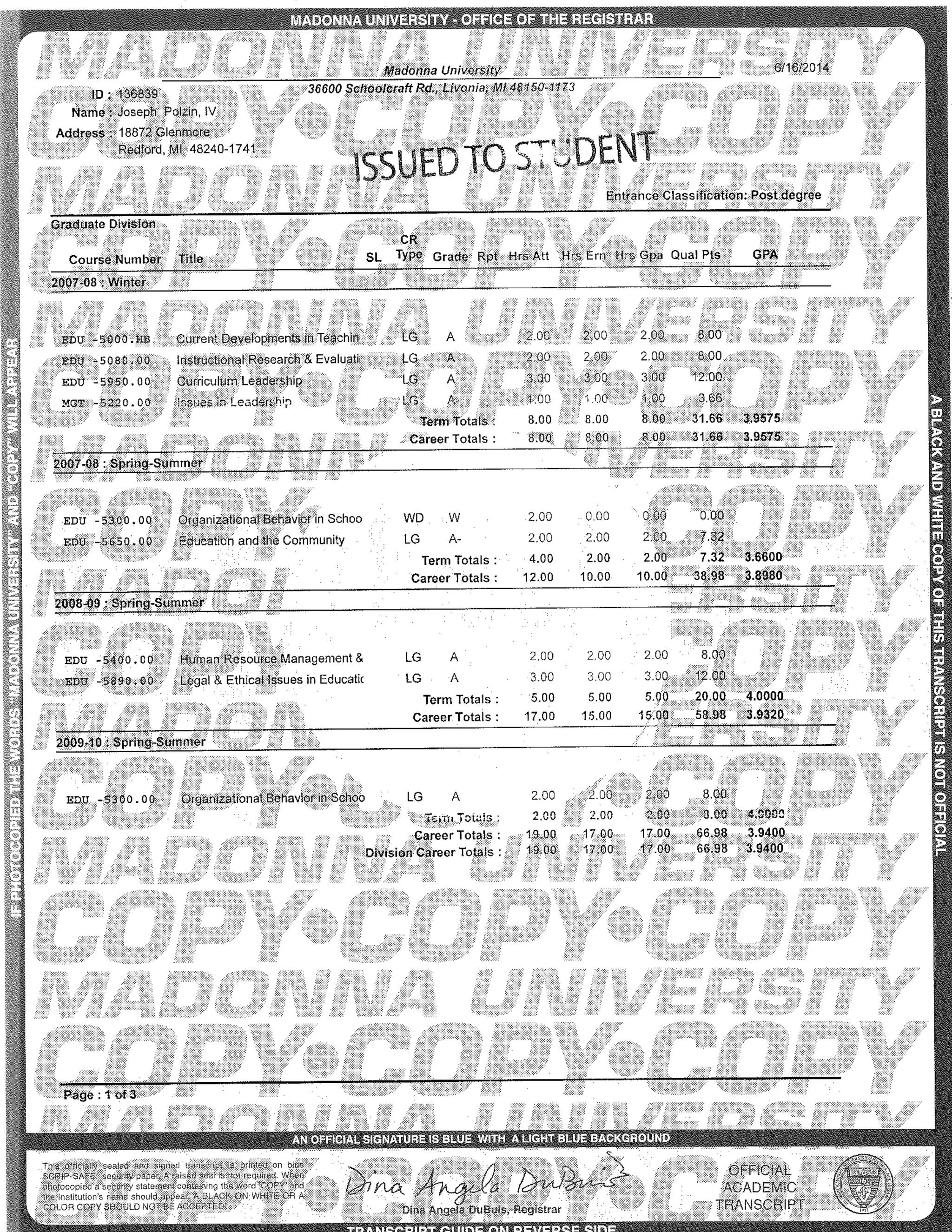 madonna transcript | PDF