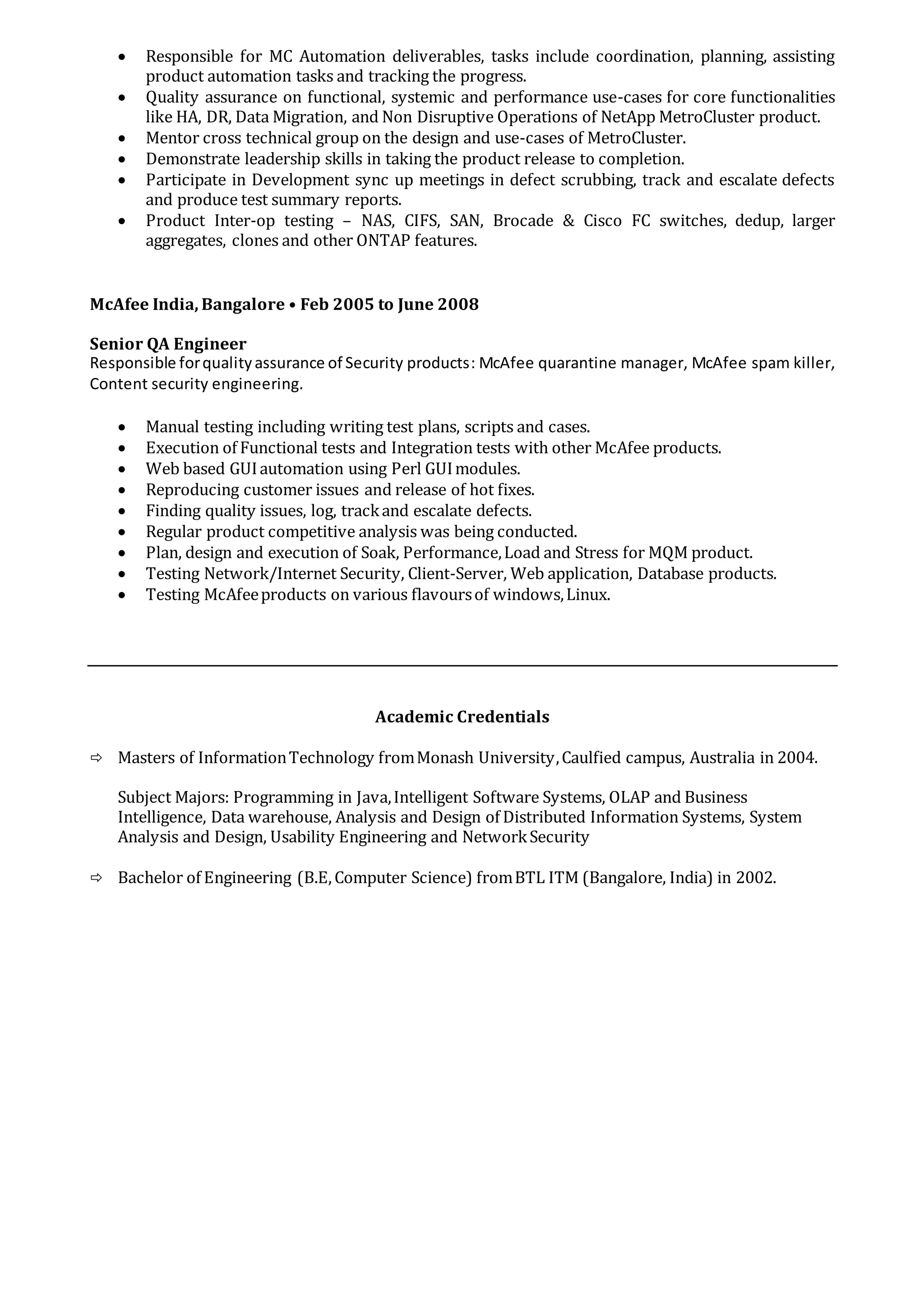 ShanthaRaju_QA_11Years_Resume | DOCX | Computer Software and Applications | Computing