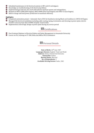 RESUME october 2016 F | PDF