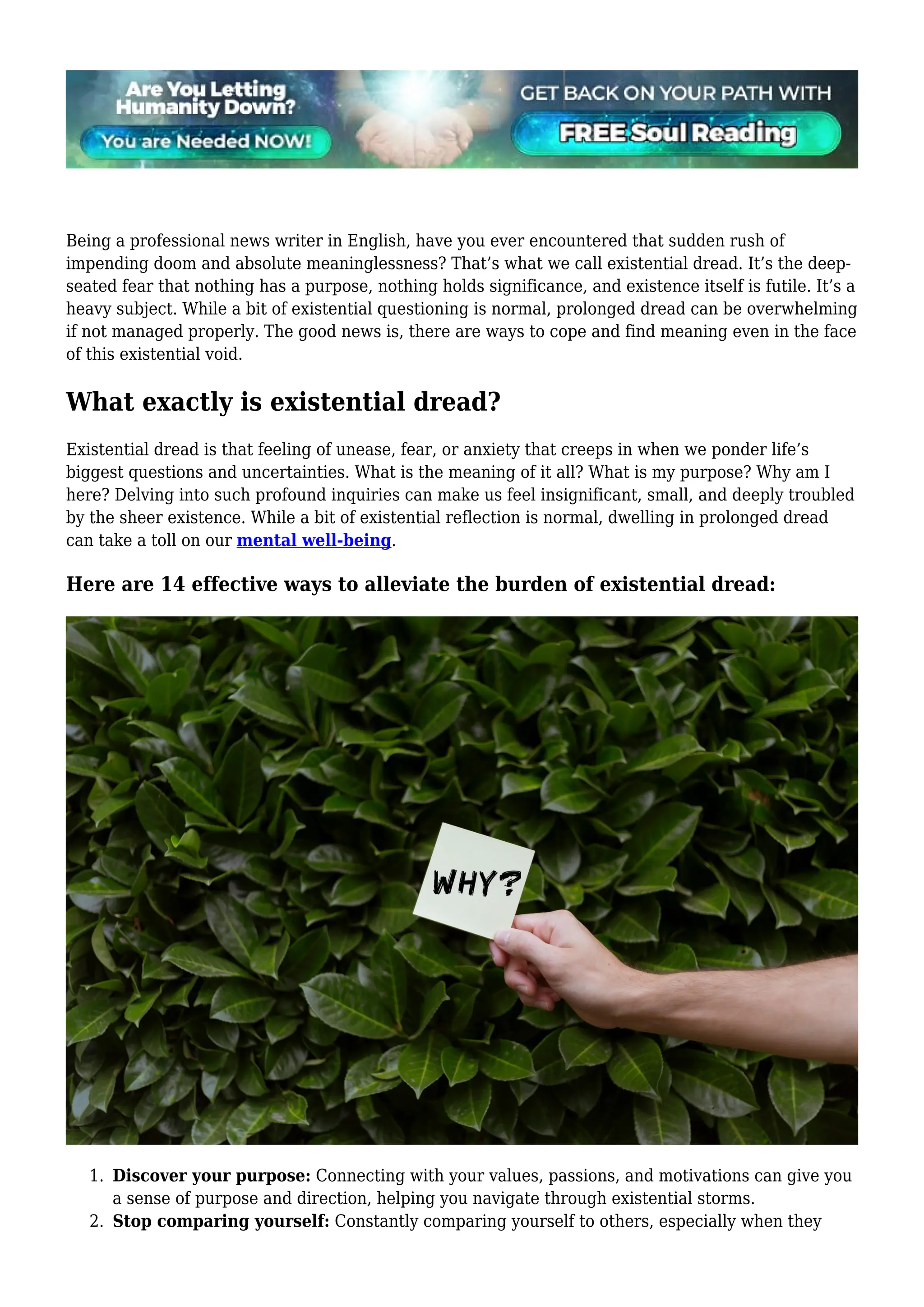 14 Effective Ways To Alleviate The Burden Of Existential Dread Pdf
