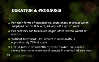 Encephalitis: PT assessment and management | PPTX