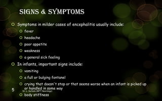 Encephalitis: PT assessment and management | PPTX