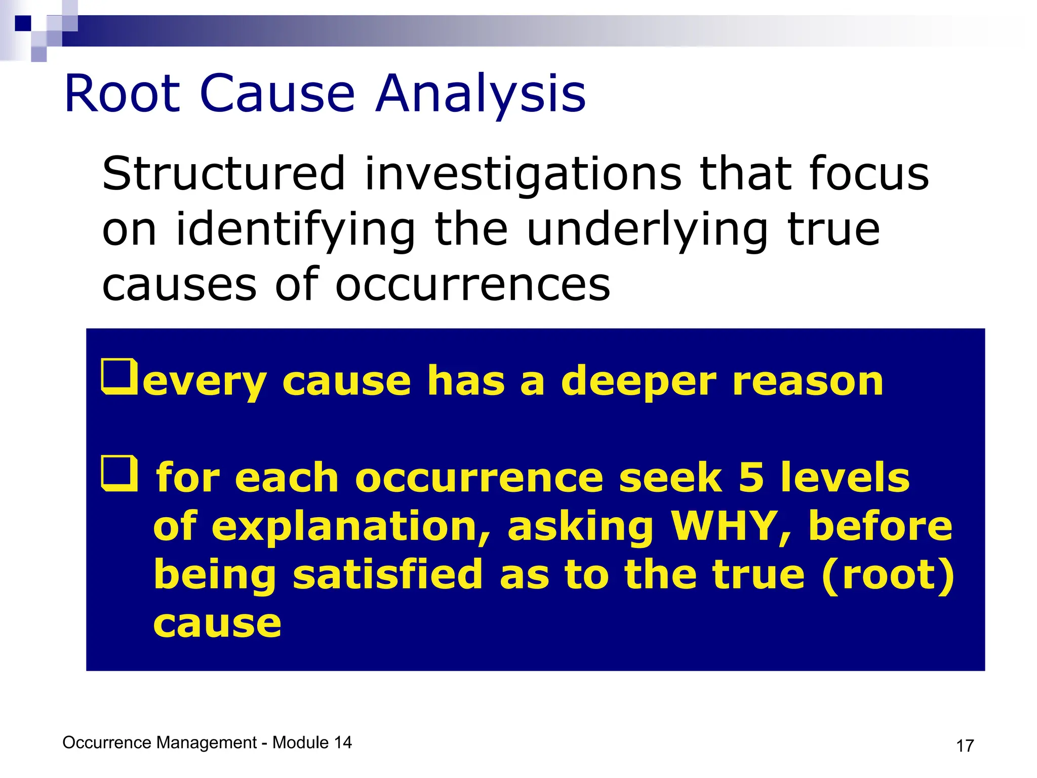 QUALITY MANAGEMENT OCCURENCE MANAGEMENT.ppt