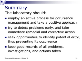 QUALITY MANAGEMENT OCCURENCE MANAGEMENT.ppt