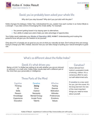 Kolbe A Result for David Dembinski | PDF