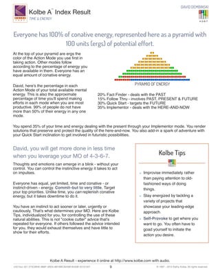 Kolbe A Result for David Dembinski | PDF