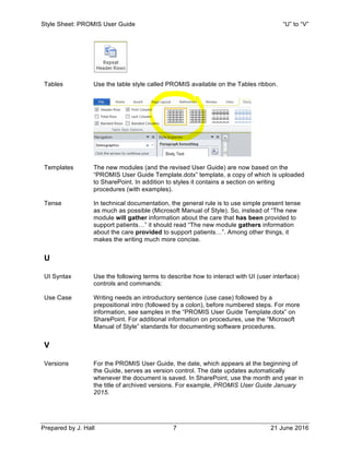PROMIS Style Guide | PDF