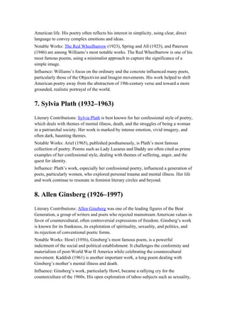 14 Famous American Poets of the 20th Century.docx