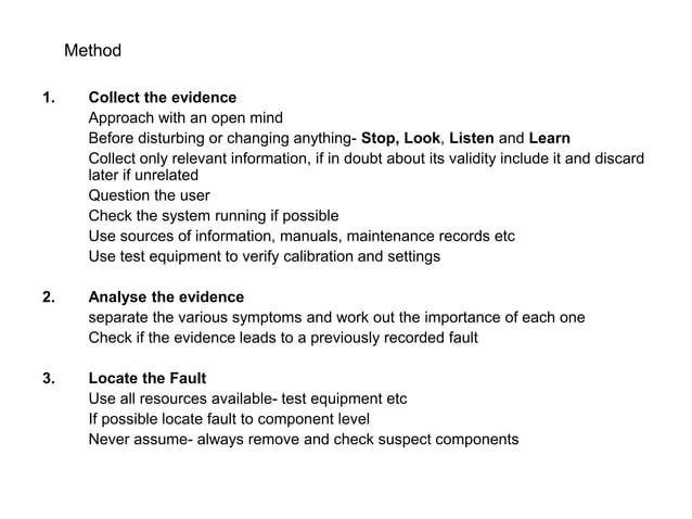 14_fault_diagnosis of electrical faults.ppt | Technology & Computing