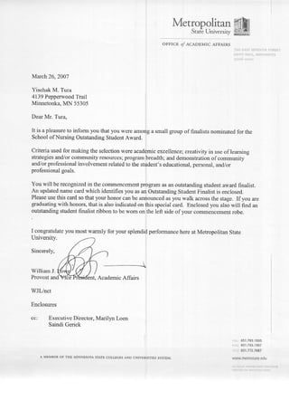 Outstanding student recognition | PDF