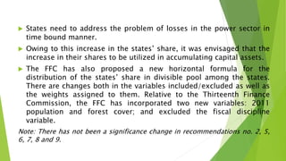 14th finance commission of India | PPTX