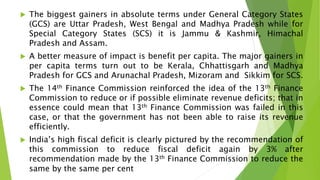 14th finance commission of India | PPTX