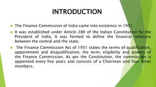 14th finance commission of India | PPTX