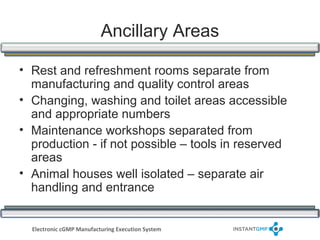 InstantGMP Compliance Series - Facility Areas | PPT