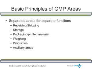 InstantGMP Compliance Series - Facility Areas | PPT