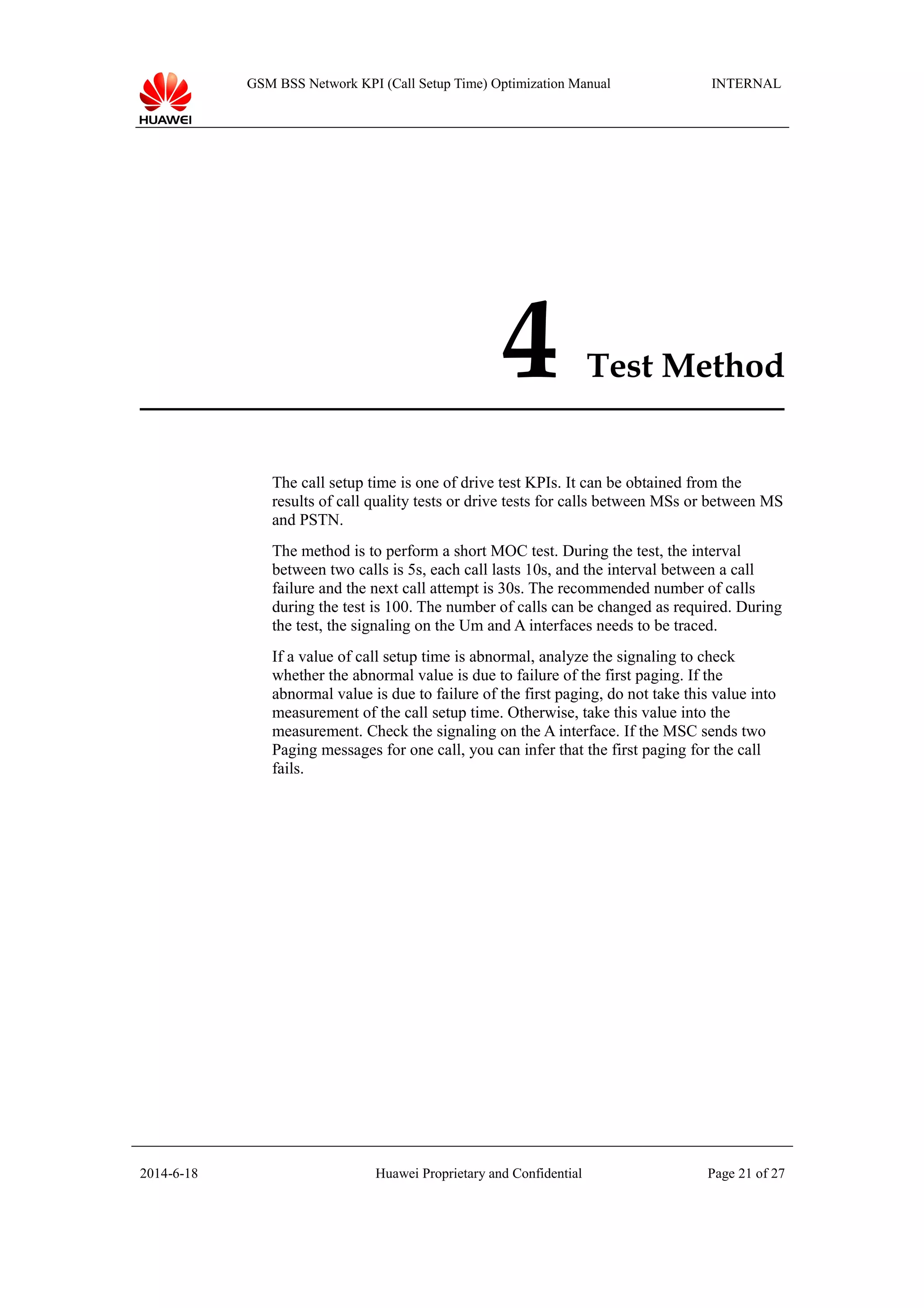 14 gsm bss network kpi (call setup time) optimization manual[1].doc