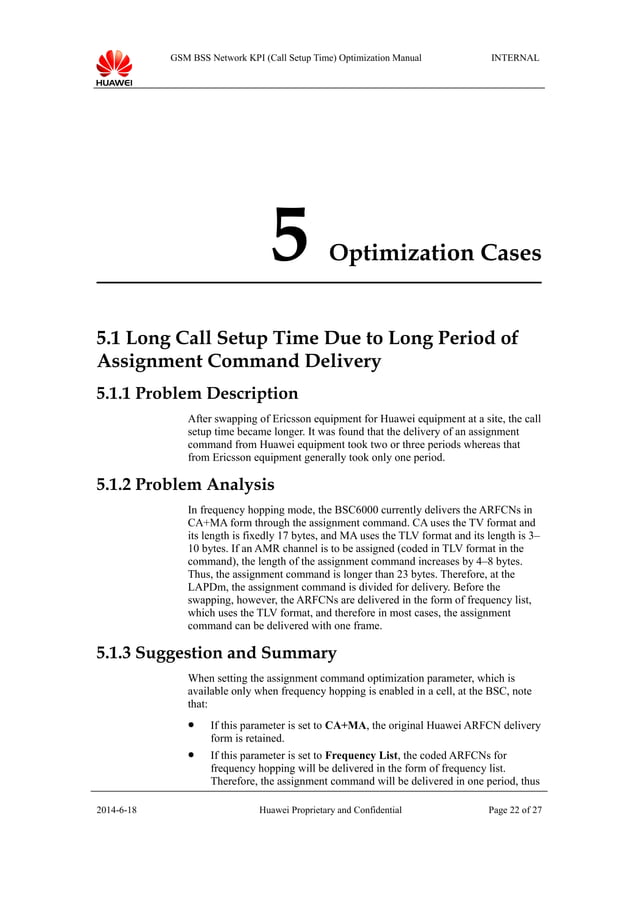 14 gsm bss network kpi (call setup time) optimization manual[1].doc | Computer Networking ...