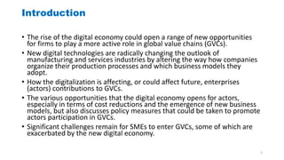Global Value Chain (GVC) in the Digital Economy | PPTX