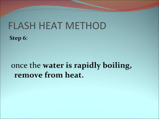 Flash Heat Method for Breastfeeding Moms with HIV | PPT
