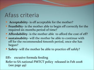Flash Heat Method for Breastfeeding Moms with HIV | PPT