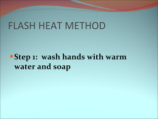 Flash Heat Method for Breastfeeding Moms with HIV | PPT