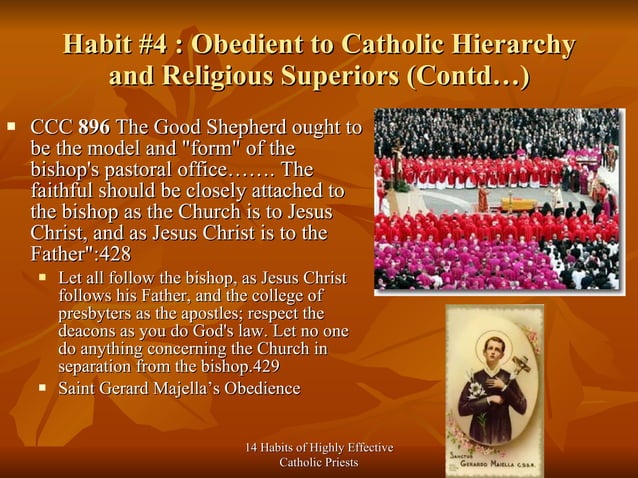14 Habits Of Highly Effective Catholic Priest | PPS | Spirituality ...