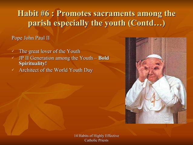 14 Habits Of Highly Effective Catholic Priest | PPS | Spirituality ...