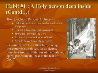 14 Habits Of Highly Effective Catholic Priest | PPS | Spirituality ...