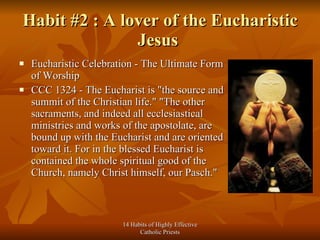 14 Habits Of Highly Effective Catholic Priest | PPS | Spirituality ...