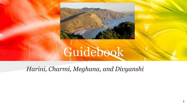 14 harini, charmi, meghana, divyanshi's guidebook | PPT
