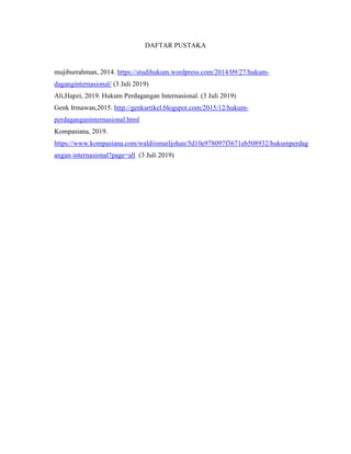 14, hbl, Leni Anggraeni, Hapzi Ali, Hukum Perdagangan Internasional ...