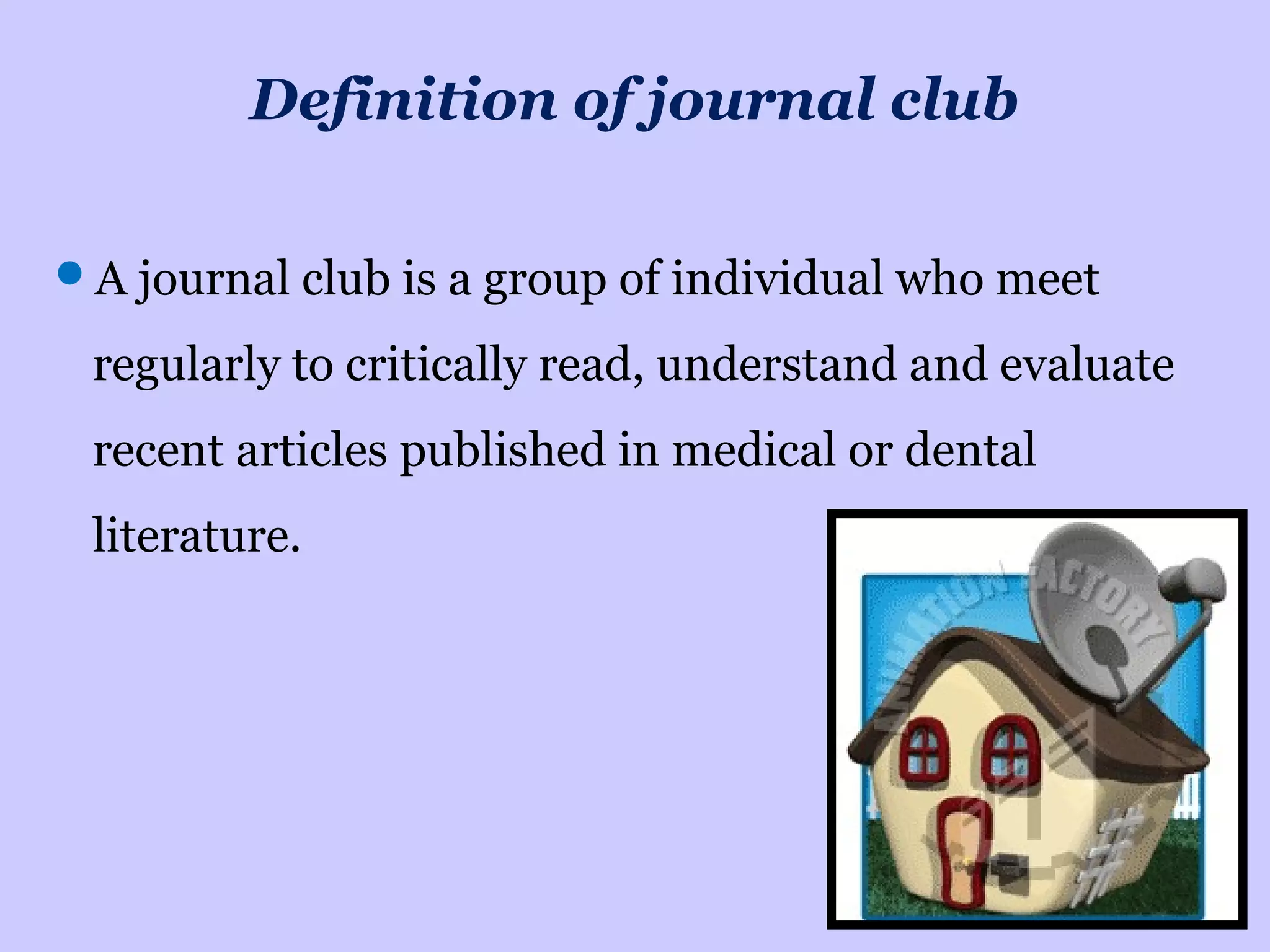 How to present a journal club | PPT