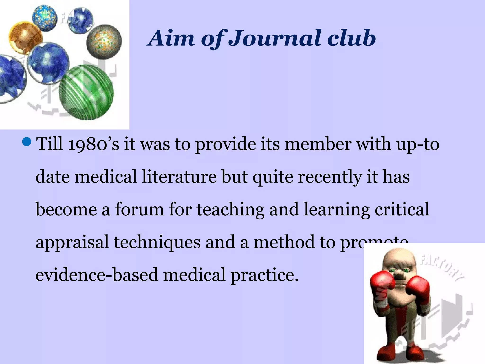 How to present a journal club | PPT