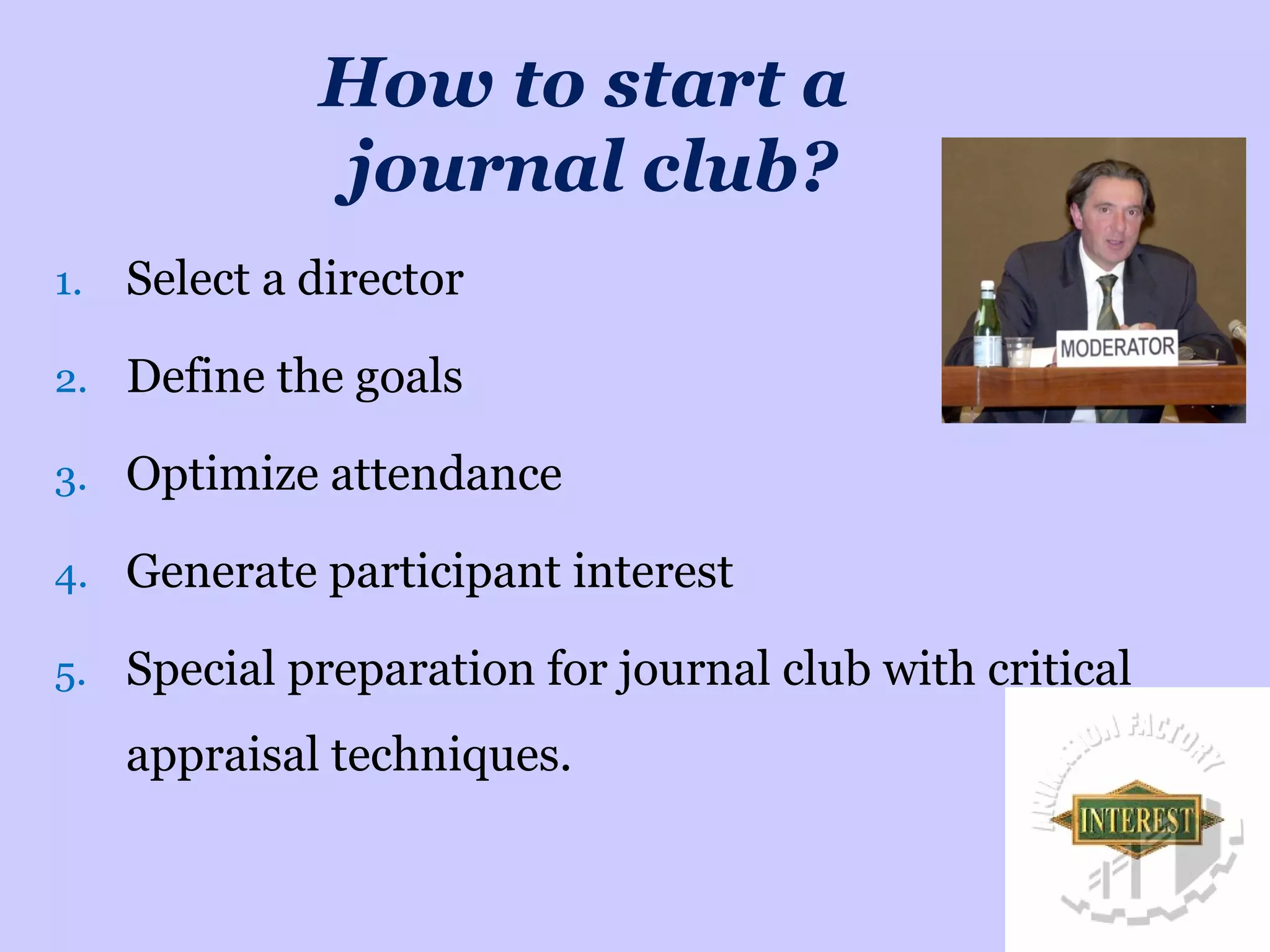 How to present a journal club | PPT