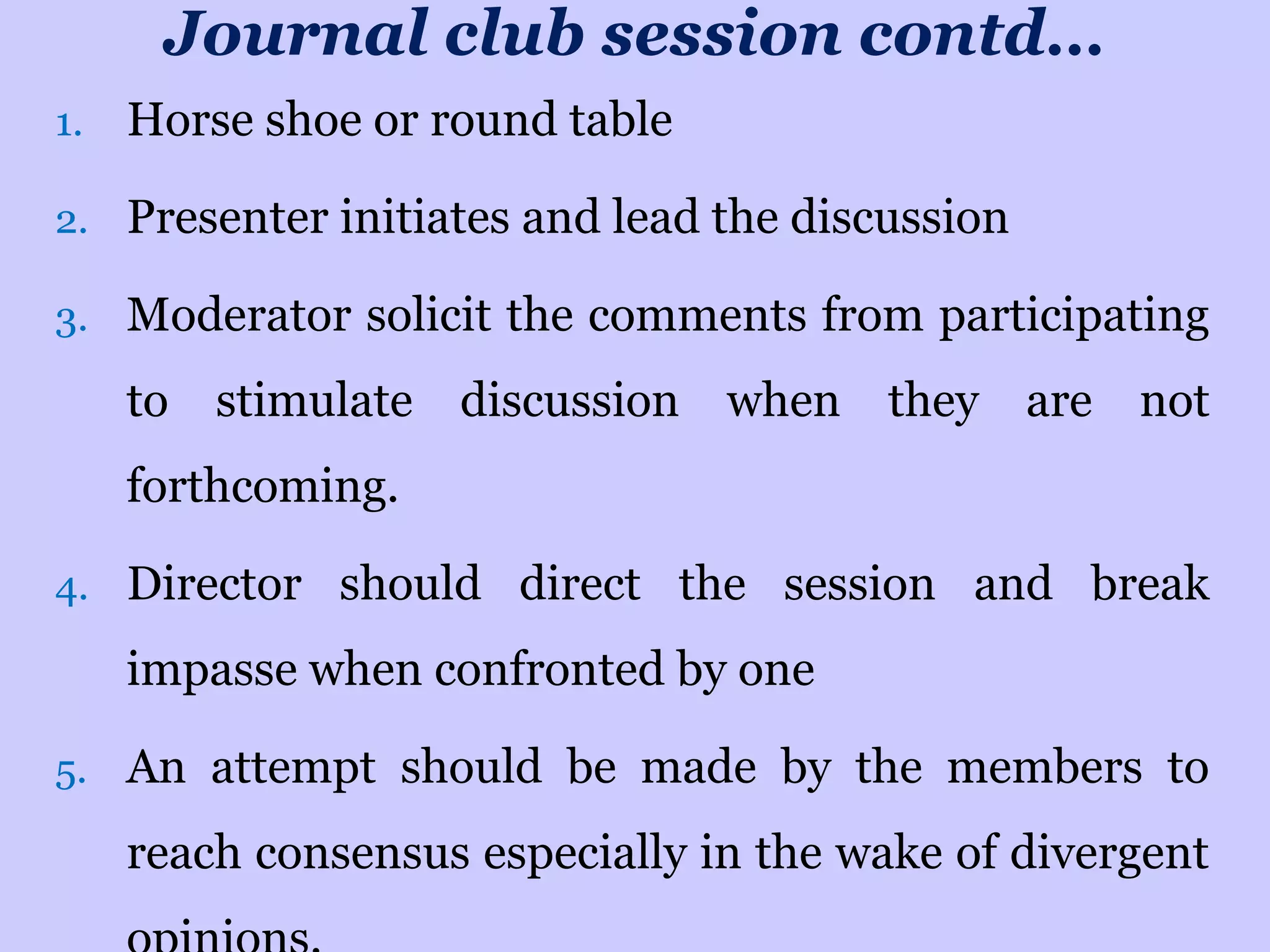 How to present a journal club | PPT