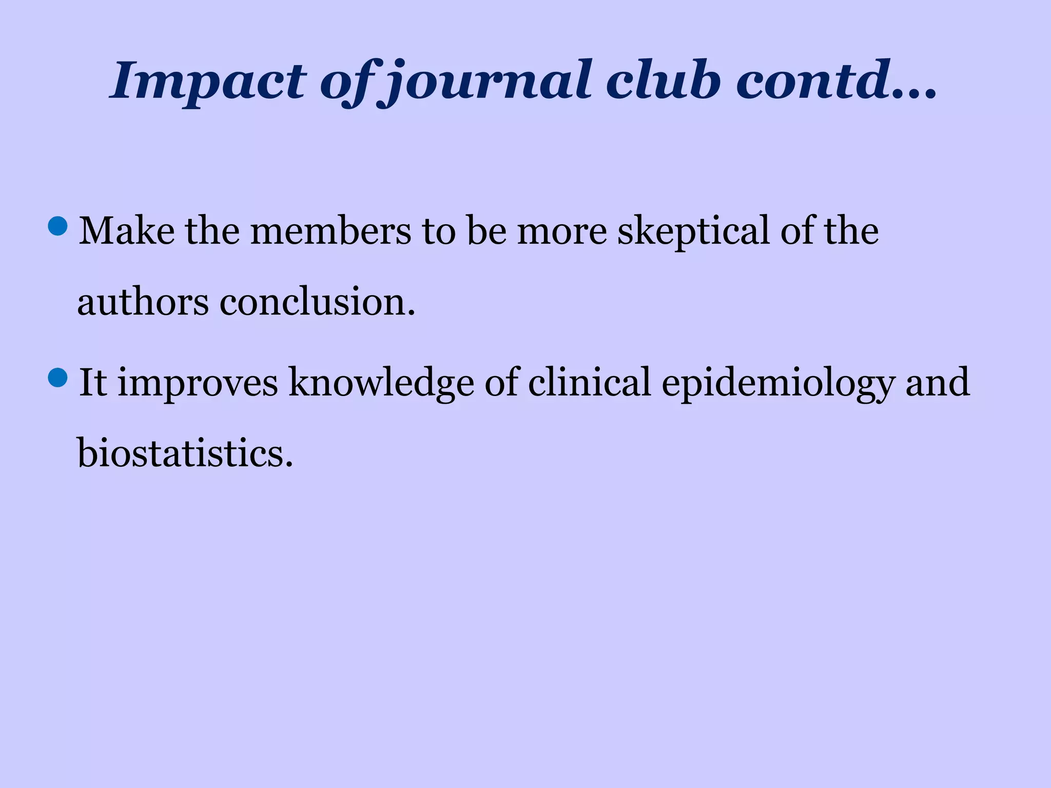 How to present a journal club | PPT