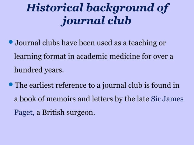 How to present a journal club | PPT