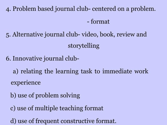 How to present a journal club | PPT