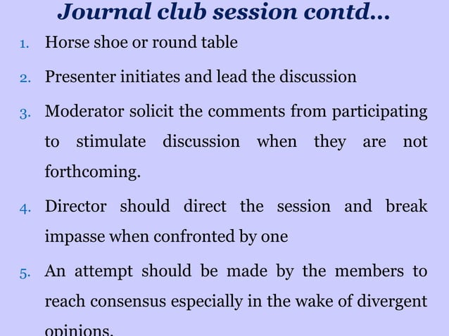 How to present a journal club | PPT