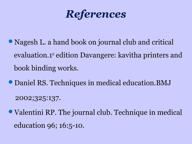 How to present a journal club | PPT
