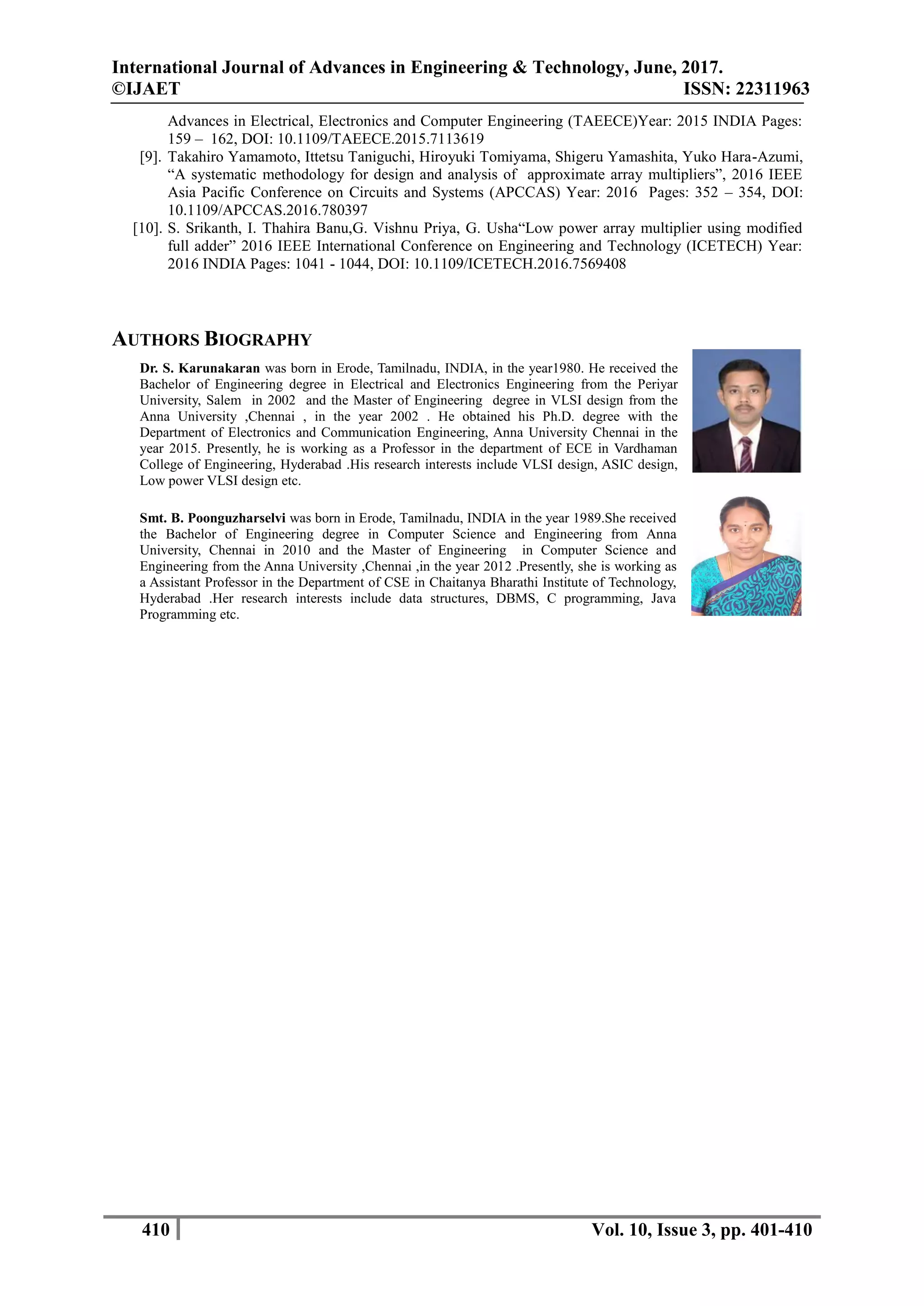 Vlsi Architecture Of An 8 Bit Multiplier Using Vedic Mathematics In