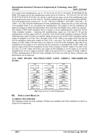 VLSI ARCHITECTURE OF AN 8-BIT MULTIPLIER USING VEDIC MATHEMATICS IN ...