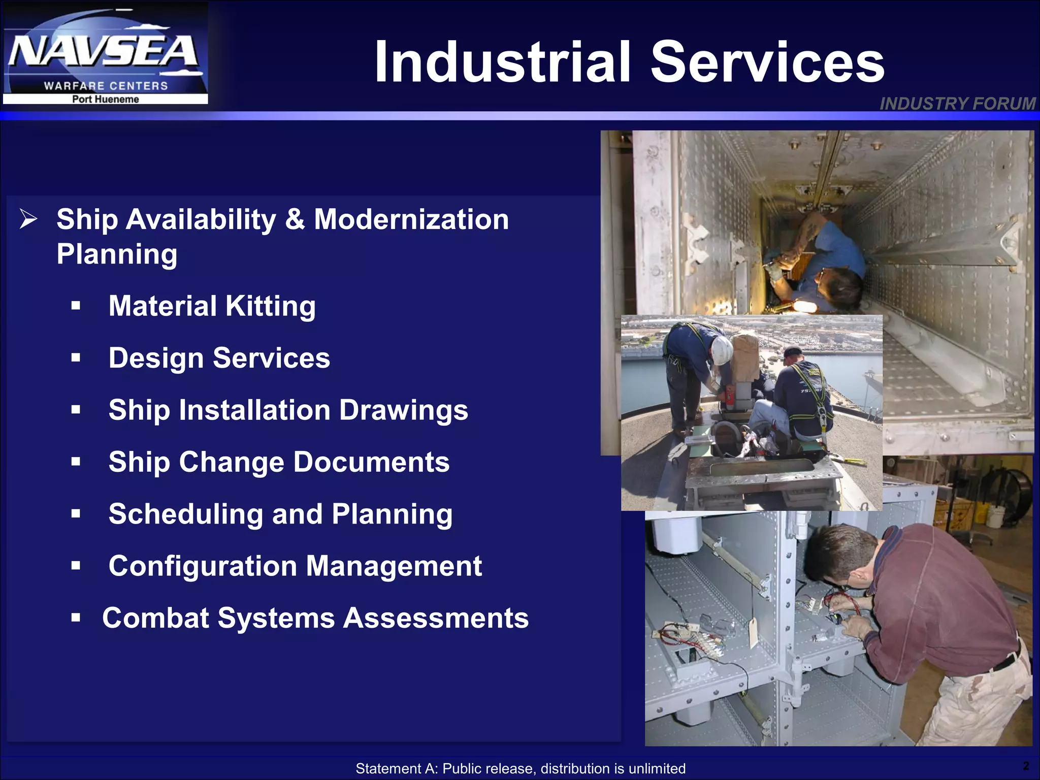 Industrial - NSWC PHD Industry Forum 2014 | PDF