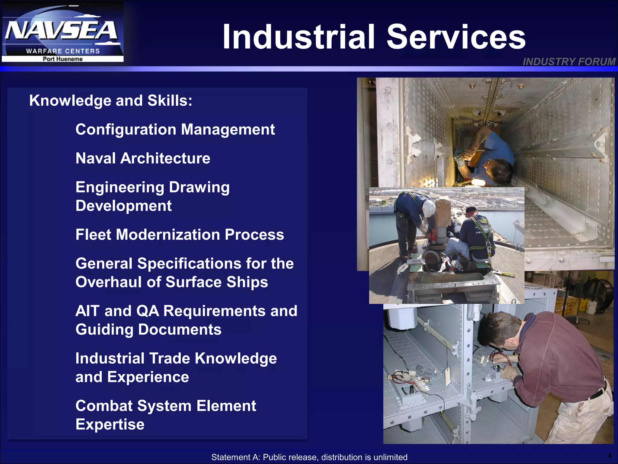 Industrial - NSWC PHD Industry Forum 2014 | PPT