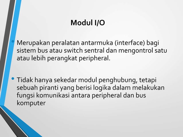 Mikroprosesor & Interfacing, Bab Input dan Output | PPTX