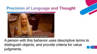 14 intelligent behaviors | PPTX