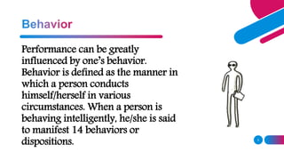 14 intelligent behaviors | PPTX